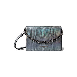 Karl Lagerfeld Paris Simone Crossbody Metallic Gunmetal One Size