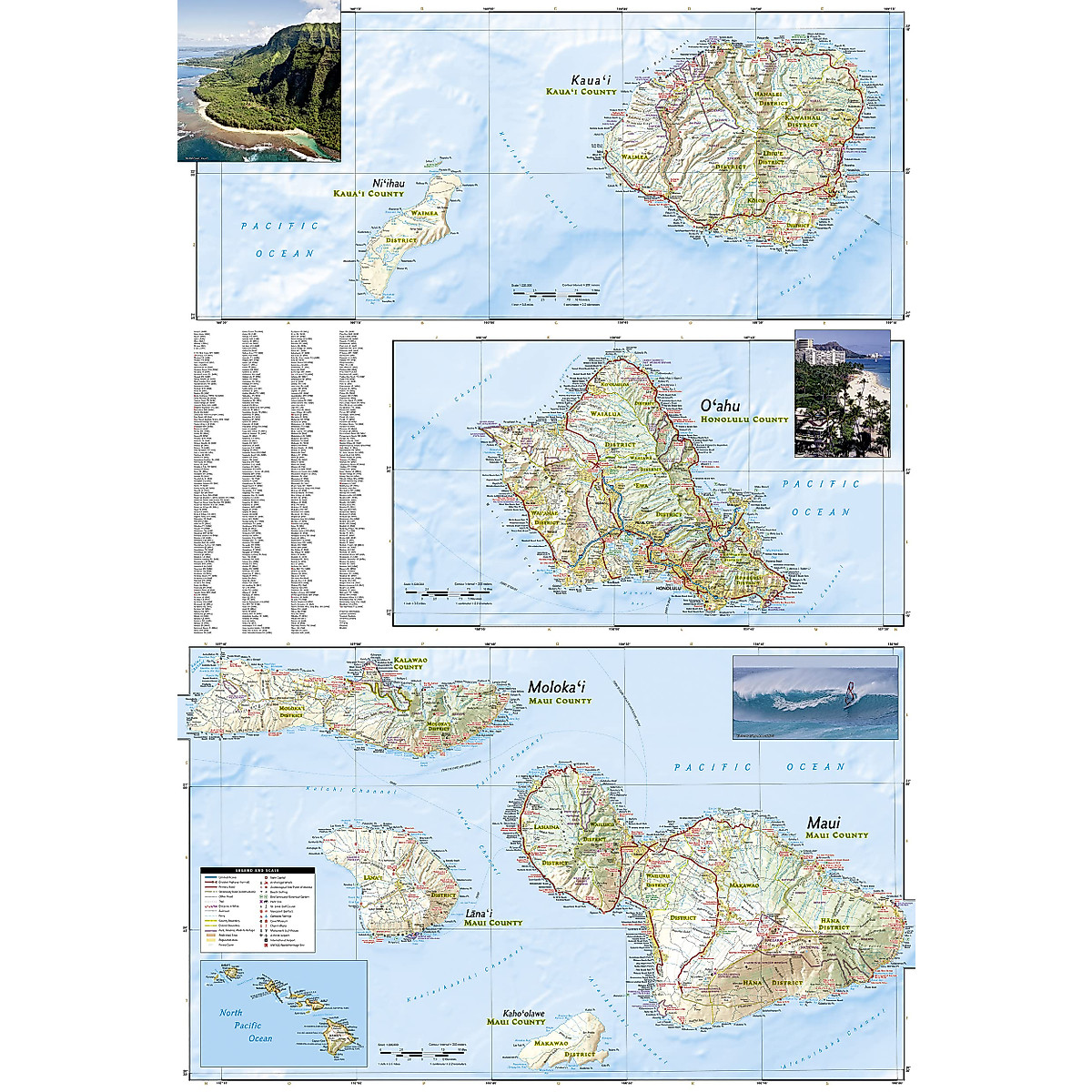 Hawaii Map (National Geographic Adventure Map, 3111)
