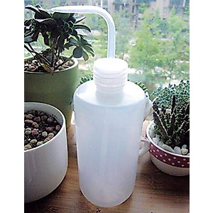 SYBL 2Pcs 150ml 5oz Safety Wash Bottle with Bent Tip Narrow Mouth Plastic Squeeze Watering Containers Label Tattoo Wash Bottle