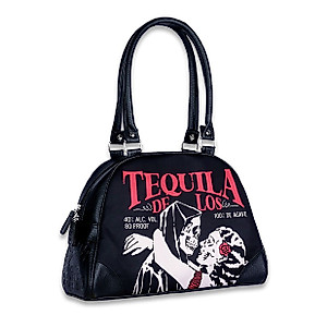 Liquorbrand Tequila De Los Muertos Classic Bowler Handbag Purse