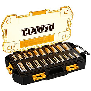 DEWALT Deep Socket Set, 20-Piece, 3/8" Drive Metric/SAE (DWMT73812)