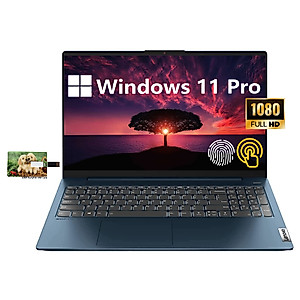 Lenovo IdeaPad 5i Business Laptop, 15.6" FHD Touchscreen Display, Intel Core i7-1165G7, Windows 11 Pro, 12GB RAM 512GB SSD,32GB Durlyfish USB Card