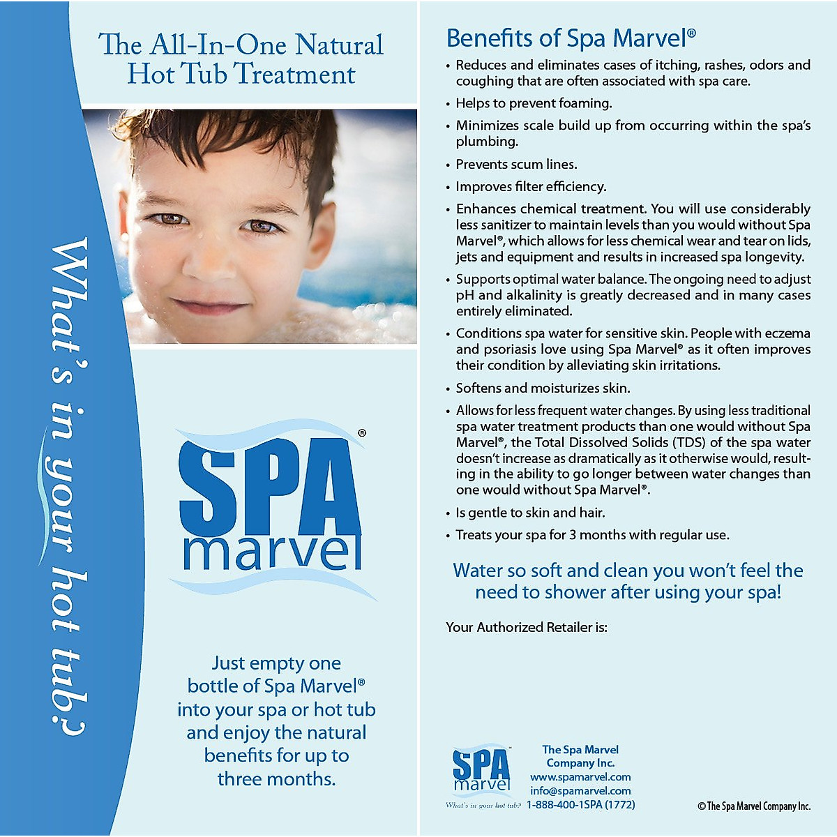 Spa Marvel Water Treatment & Conditioner 16 fl oz