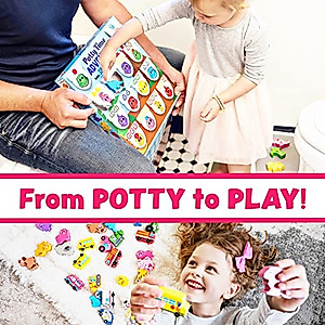 LIL ADVENTS Potty Time Adventures - Farm Animals with 14 Wooden Block Toy Prizes | Potty Training Advent Game | As Seen on Shark Tank | Wood Block Toys, Reward Chart, Activity Board and Stickers