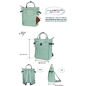 anello(アネロ) Women Regular 2-Way Tote Backpack, NVY