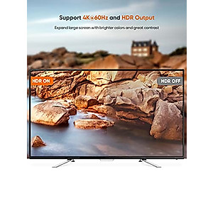 CableCreation USB C to HDMI Cable 6FT with HDR 4K@60Hz, 2K@144Hz, 2K@120Hz, USB Type C to HDMI Cable Thunderbolt 3 Compatible for MacBook Pro/Air, iMac, iPad Pro 2020, Galaxy S20 S10/Note 10