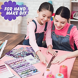 Ganeen 800Pcs 4 x 4 Inch Cotton Fabric Bundle Precut Fat Squares Patchwork Fabrics Cotton Printed Craft Fabric Fat Flower Fabric Quilting for DIY Craft Sewing Clothing Handmade Accessories (Exquisite)