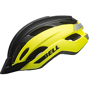 Bell Trace Adult Recreational Bike Helmet - Matte Hi-Viz/Black (2021), Universal Adult (53-60 cm)