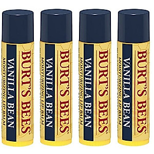 Burts Lip Balm Vanilla Be Size .15z Burts Lip Balm Vanilla Bean .15z, Pack of 4