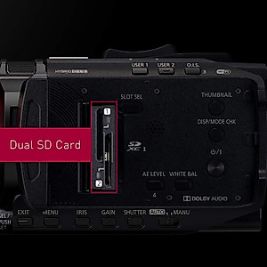 Panasonic X2000 4K Professional Camcorder with 24x Optical Zoom, WiFi HD Live Streaming, 3G SDI Output and VW-HU1 Detachable Handle, HC-X2000 (Renewed)