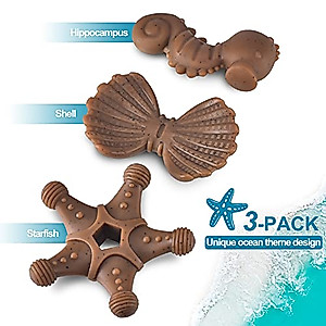 KXK Durable Dog Chew Toys for Aggressive Chewers Large Medium Small Breed, Tough Dog Toys for Large Medium Small Dog and Puppies Teeth Cleaning, Pet Toy with Durable Nylon