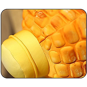 Maxpetus Toasted Corn Pillow, Green Corn, 3D Simulation Independent Sofa Decoration Cushion (24in, Roast Corn)