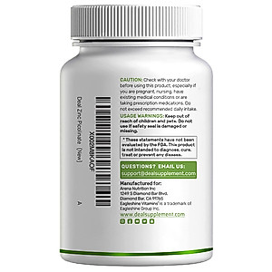 Zinc 50mg with Selenium 200mcg + Copper, 240 Capsules, 8 Month Supply, 3 in 1 Mineral Formula, Zinc Picolinate Complex Supplement, Supports Healthy Immune System for Adults and Kid