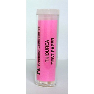 Eisco Labs Thiourea Paper Strips - Genetic Taste Testing (Vial of 100) - Model FSC1033 - Pack of 5