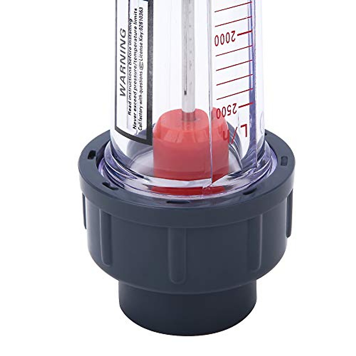 Flow Meter Gauge, Prevent Scratches 250-2500L/h Easy Reading High Accuracy Flow Meter ABS Plastic Shell for Measurement Use