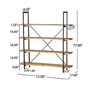 Christopher Knight Home Chelsea Antique Firwood and Iron Bookcase