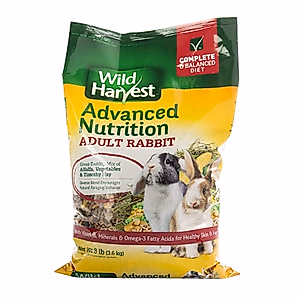 Wild Harvest Advanced Nutrition Diet For Adult Rabbits, 8 Lbs