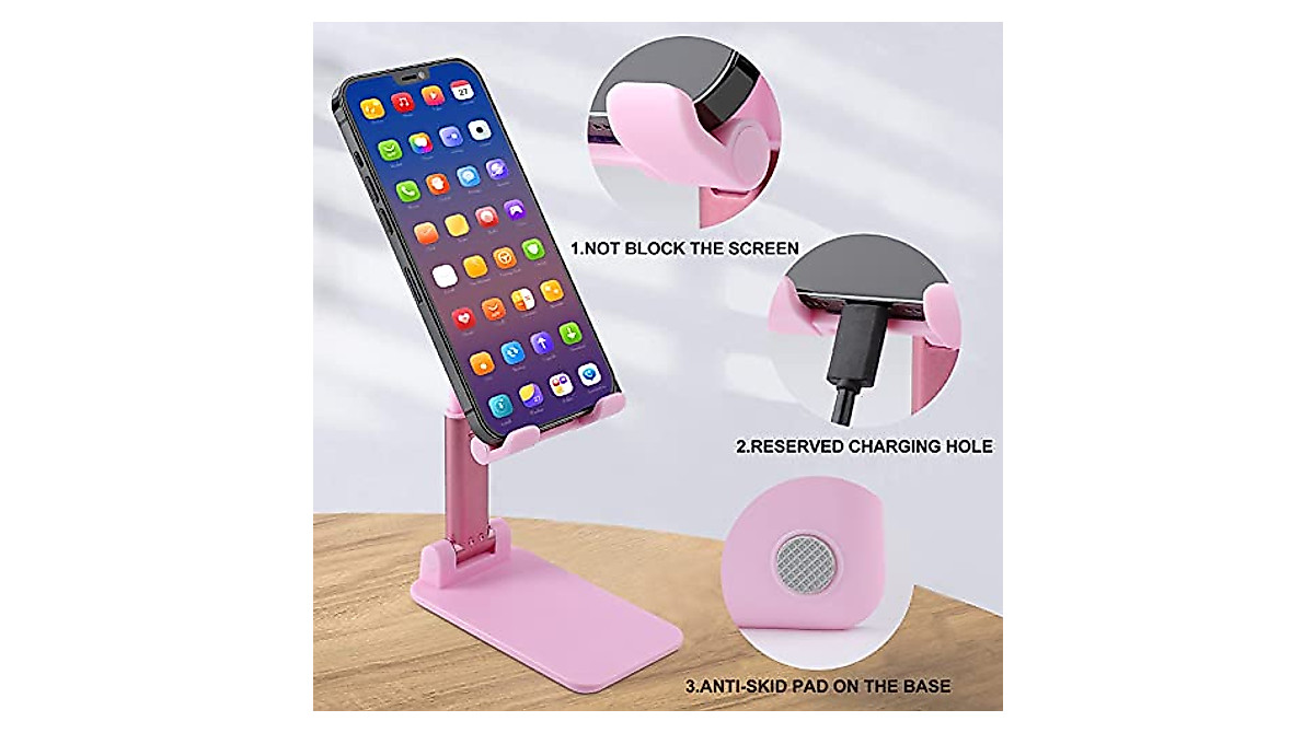 Adjustable Flying Hummingbird Phone Stand - Pink Style