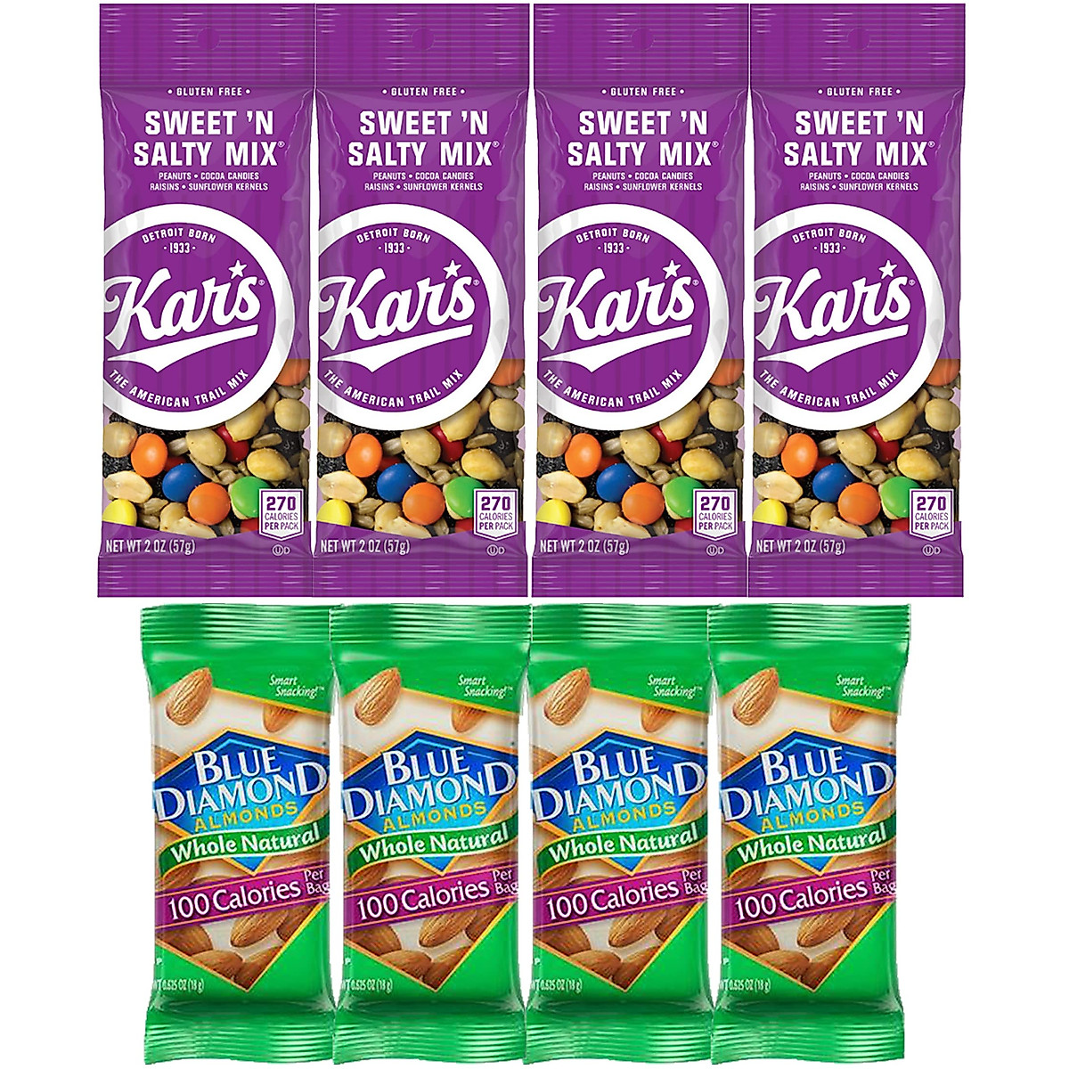 Nuts Snack Packs - Mixed Nuts and Trail Mix Individual Packs - Healthy Snacks Care Package (28 Count)