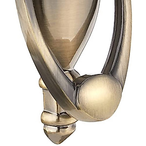 Prime-Line S 4235 Door Knocker and Viewer, Diecast Construction, Antique Brass Finish (Single Pack)