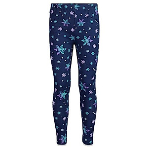 Disney Frozen Elsa Toddler Girls Fleece Long Sleeve Graphic T-Shirt and Leggings Outfit Set Turquoise/Blue 5T