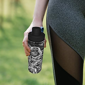 HIKTIEK Mary J Musics Blige Stainless Steel Insulated Tumbler Sports Water Bottle Hot and Cold Travel Cup 18oz