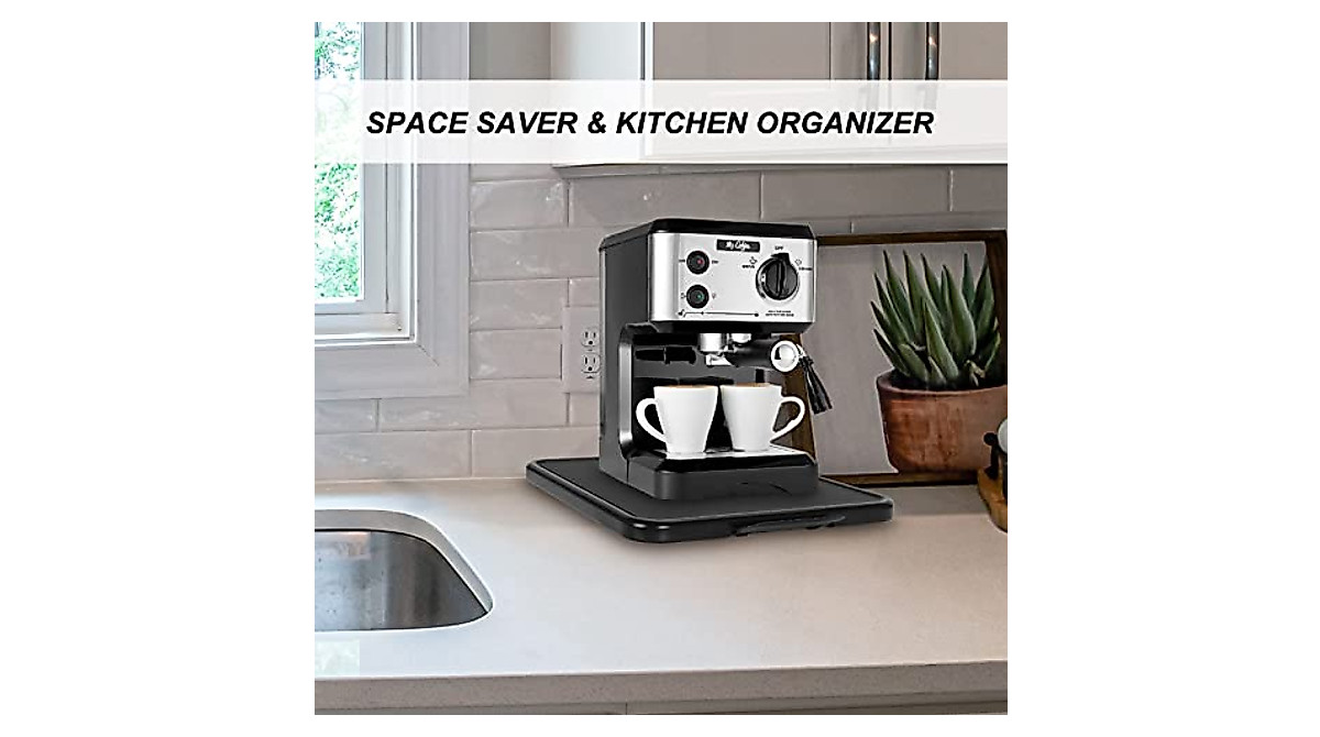 Heavy Appliance Sliding Tray - Easy Roll Kitchen Caddy