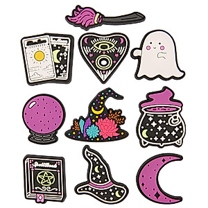 30 Pieces Women Halloween Shoe Charms Boys Cute Witch Shoe Accessories for Party Favor