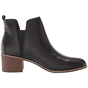 Dr. Scholl's Shoes Womens Teammate Slip On Chelsea Dress Ankle Boot, Black Smooth, 9 M US