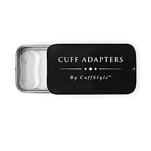 Cufflinks Adapters by CuffStyle for Cufflink worn with Men's Dress Shirts and French Cuff Shirt