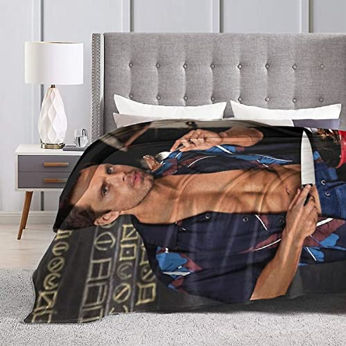 Sebastian Stan Ultra Soft Micro Fleece Blanket All Season Fuzzy Warm Throw Blanket for Sofa Chair Couch Bed