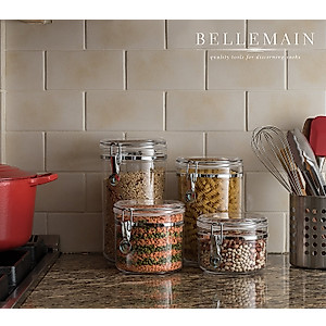 Bellemain 4 Piece Airtight Acrylic Canister Set, Food Storage Container