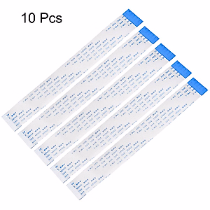 uxcell Flexible Flat Cable, 40 Pins 0.5mm Pitch 150mm FPC FFC Flexible Ribbon Cable for LCD TV DVD Player Laptop 10Pcs (B Type)