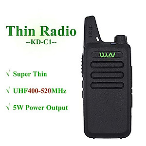 UHF 400-470 MHz MINI-handheld WLN KD-C1 Walkie Talkie Transceiver Radio …