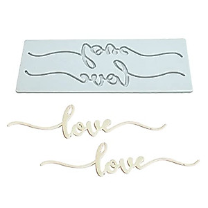 AK ART KITCHENWARE Love Fondant Silicone Icing Mats for Valentine's Day Cakes Moldes De Silicona Baking Mold Cake Pastry Tools Cake Decorating Lace Mats (LFM-197)