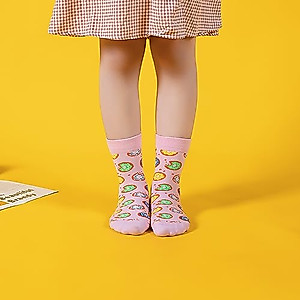 BISOUSOX Girls Socks 6-8 Years Old Unicorn Fun Crazy Novelty Funny Silly Socks for Kids Boy Girl Birthday Christmas Gift