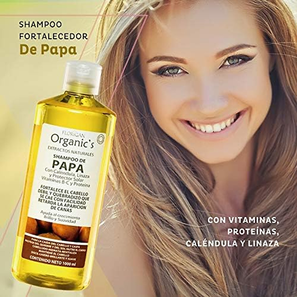 Florigan Strengthening Shampoo Fortalecedor de Papa 1lt
