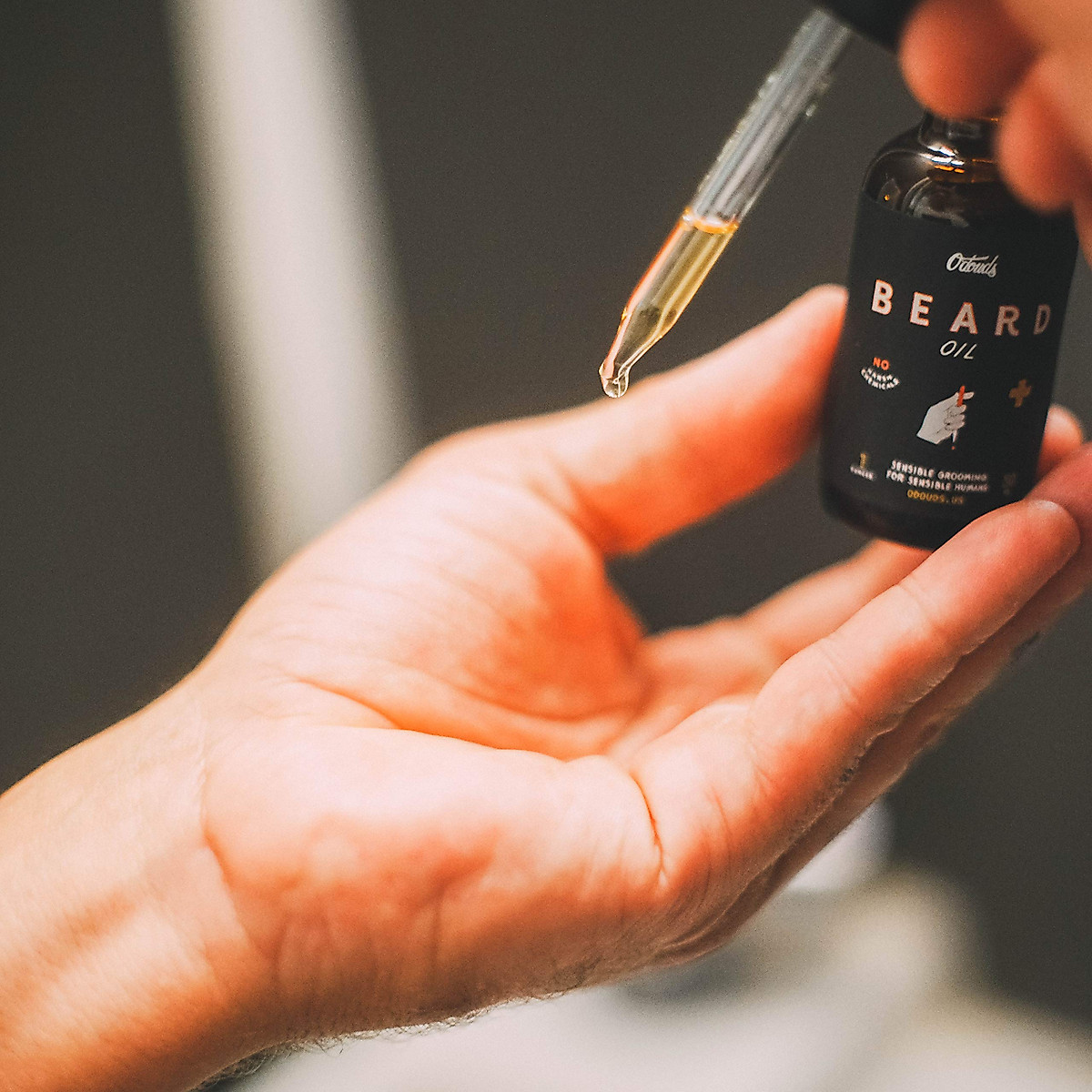 O'Douds Beard Oil for Men - Natural, Vegan Beard Conditioner & Mustache Oil with Jojoba Oil - Softens & Moisturizes Beards & Mustaches with Forest Scent (1oz.)