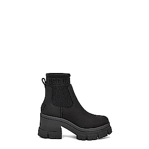 UGG Women's Brooklyn Chelsea Fashion Boot, Black Leather, 7