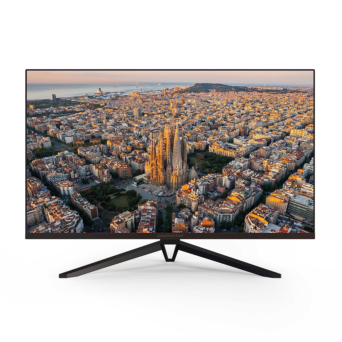 Packard Bell airFrame 32" FHD Monitor, 1920x1080, Ultrawide, VESA Mount Compatible, Tilt Adjustment, HDMI/VGA, Slim Bezel, for Home, Office, and Light Gaming