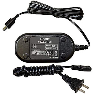 HQRP AC Adapter/Charger Compatible with JVC AP-V14 AP-V15 AP-V16 GZ-MG630A GZ-MG21U GR-D72U GZ-MG27U GR-D93U GR-D371US GR-D375US GR-D395US GR-AX890US GR-D230US GZ-MS100 GR-AXM17U GR-AXM18U Camcorder