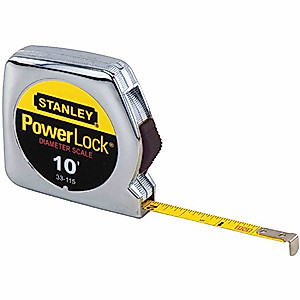 Stanley Tools 33-115 12 Pack 10ft. Powerlock Pocket Tape Rule with Diameter Scale