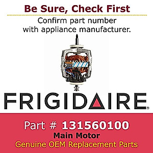 Frigidaire 131560100 Frigidare Main Motor for Dryer