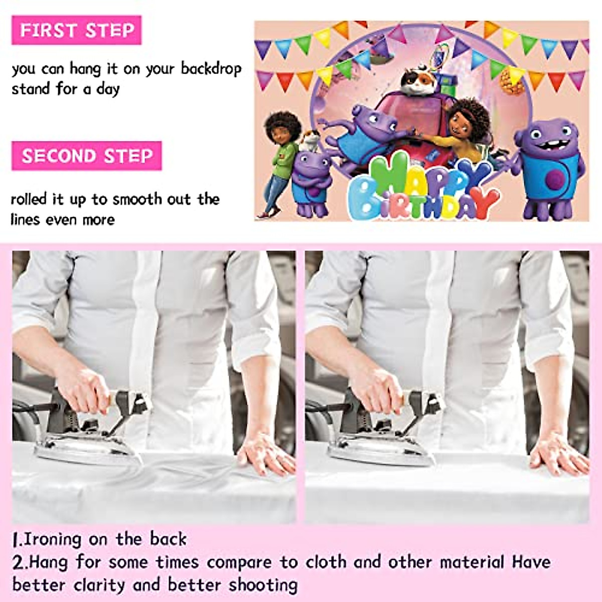 Home Movie Party Supplies, Home Movie Party Decorations Happy Birthday Party Banner Home Movie Party Backdrop for Boys Girls Baby Shower