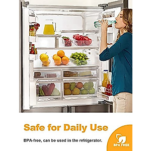 SMARTAKE 16-Piece Drawer Organizers, 4 Sizes Desk Dividers with Non-Slip Pads, Plastic Dresser Storage Tray Sets, Cosmetic Makeup Jewelries Trays, for Kitchen, Office, Home, Bathroom (Clear)