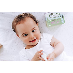 Jack N' Jill Baby Gum & Tooth Wipes - Natural & Safe, Contains only Water & Xylitol, Soft Cotton, Free from Fluoride & Sugar, Baby Mouth Wipes - 25 Individually Wrapped Wipes