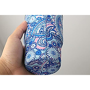 2 Pack Reusable Iced Coffee Sleeves - FRRIOTN Insulator Sleeve for Large Size Cold Beverages, Neoprene Cup Holder for Starbucks Coffee, Dunkin Coffee, More(Retro, Large 32oz)