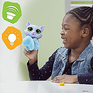 FurReal Flitter The Kitten Color-Change Interactive Feeding Toy, Lights and Sounds, Ages 4 and up