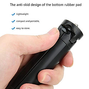 Eulbevoli Desktop Tripod, Aluminum Alloy Action Camera Stand with 1/4" Screws for Mobile Phone Clips for Sports Cameras