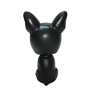 KEYUM Bobbleheads Dog Bulldog, Cute Car Dashboard Bobble Head Boston Terrier Decoration, Animal Resin Ornament Puppy Shaking Head Toys for Car Vehicle Automobile Decor